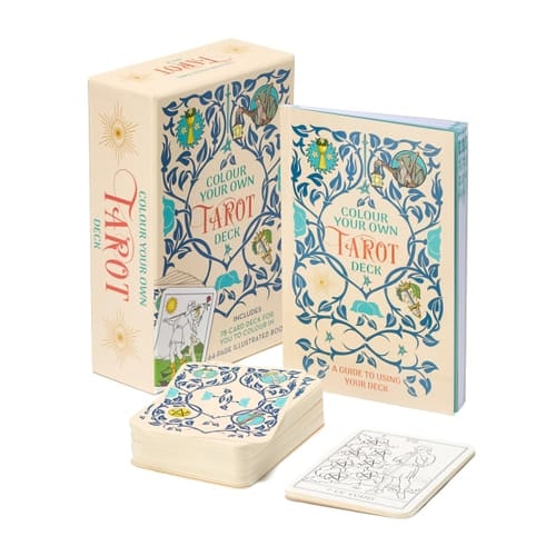 Colour Your Own Tarot Book & Card Deck: Includes 78 cards to colour in ...